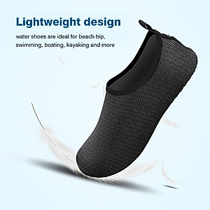 JOTO Water Shoes for Women Men Kids, Barefoot Quick-Dry Aqua Water Socks Slip-on Swim Beach Shoes for Cruise Ship Snorkeling Surfing Kayaking Beach Walking Yoga