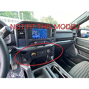 Carbon Fiber Central Control Panel Cover Tirm for Ford F150 2021+(A/C Air Conditioning)