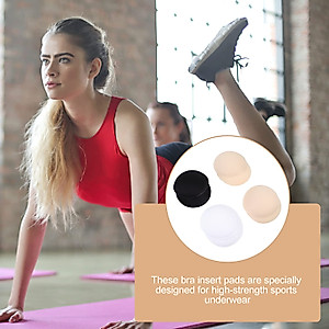 KESYOO 4Pairs Padded Bra Insertss Bra Pads Bra Inserts Push up Cup Push Up Sports Bra Pad Enhancer Shaper for Women Girls