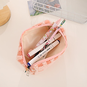 SURBEAV Pencil Case Pen Case Office College School Storage Bag Pouch Holder Box Organizer Makeup Pouch Cosmetic Bag Aesthetic Cute Pencil Case for Girls Boys Kids (Green)