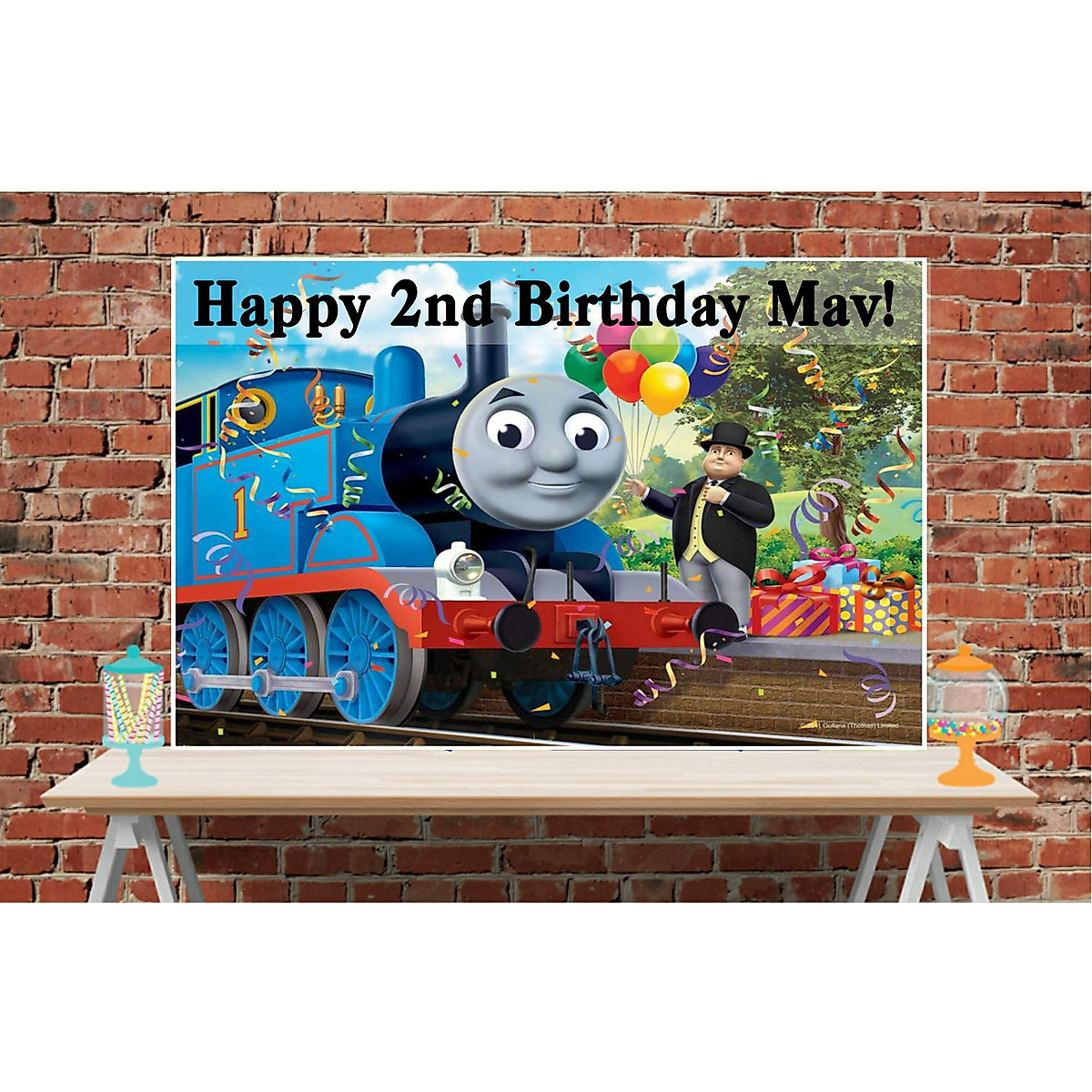 2x4 Thomas The Train Vinyl Banner Next Day Shipping