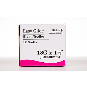 Dispensing Needle, Blunt Tip 18 ga x 1-1/2" Tip, 50 pcs