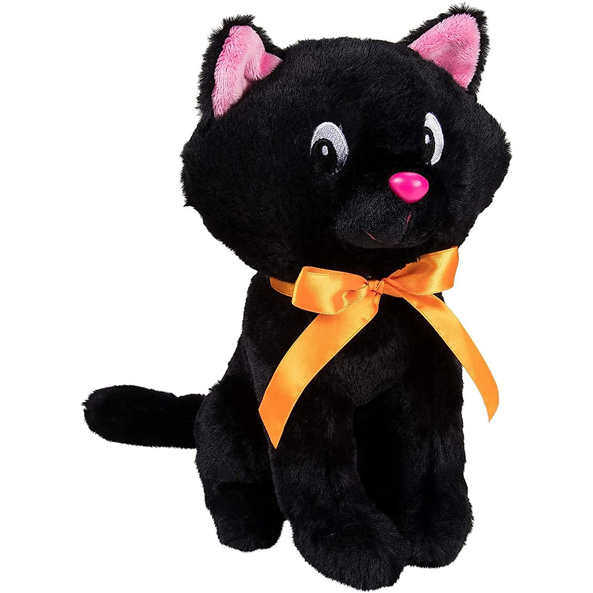 BLUE PANDA Black Cat Stuffed Animal, Sabrina The Cat Halloween Plush (6 x 10 x 11 Inches)