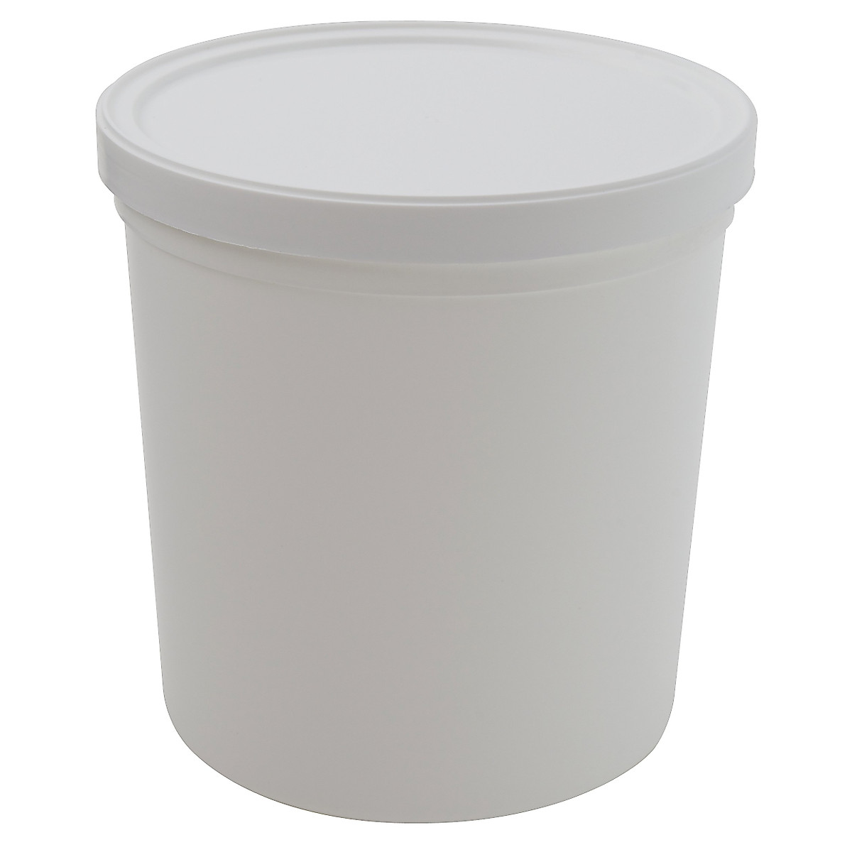Dynalon 454435 PPCO Natural White Opaque Disposable Specimen Container with Lid, 2000ml Capacity (Case of 50)