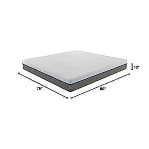 Signature Sleep Flex 10" Charcoal Gel Memory Foam Mattress - King