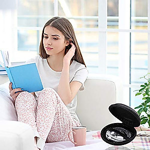 6 Pcs Portable Earbuds Case with Cable Clip & 2 Headphone Cable Clip, AIFUDA Mini Hard EVA Carrying Case Storage Bag for Earphone Earbuds Bluetooth Headset U Disk