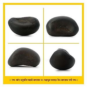 Vedic Vaani Vaman Vishnu Rupam Shaligram Shila |Shaligram Paste|Vridavan Tulsi Attar| Tulsi mala (Pack of 4)