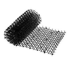 Gardener's Supply Company Cat Scat Mat | Harmless & Non-Toxic Animal Deterrer for Indoor Outdoor Garden & Plant Protection | 6.5 Feet Long - Easy to Cut to Size - Black