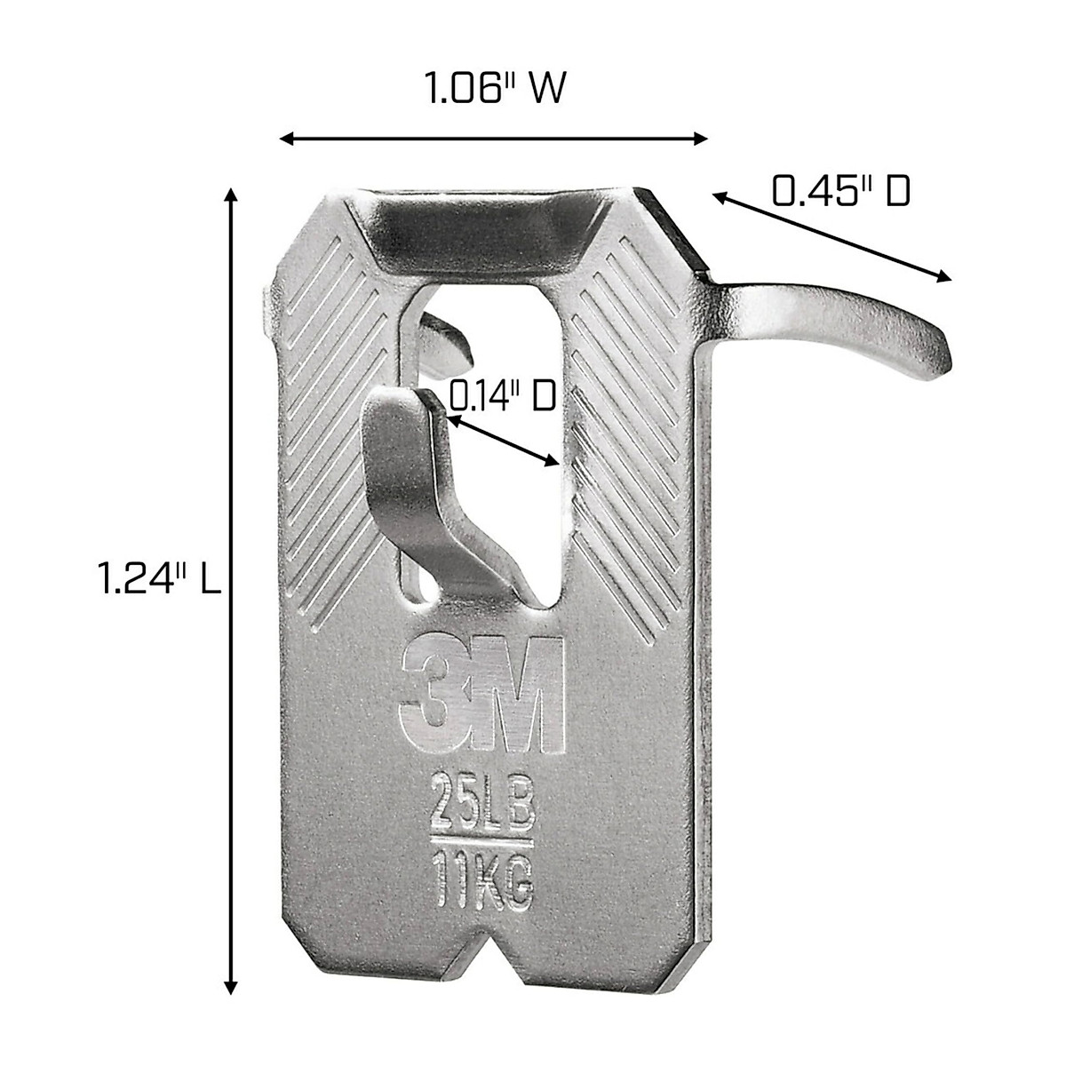 3M CLAW 25 lb. Drywall Picture Hanger with Spot Markers, Heavyweight Hanging Solution for Room Decor and Office Decor, Including Mirrors or Large Art – 4 Pack