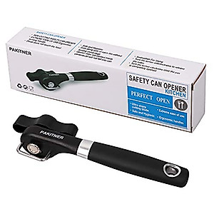 PAKITNER- Safe Cut Can Opener, Smooth Edge Can Opener - Can Opener handheld, Manual Can Opener, Ergonomic Smooth Edge, Food Grade Stainless Steel Cutting Can Opener for Kitchen & Restaurant