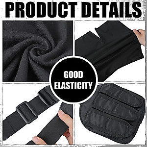 Jiuguva 5 Pcs Halloween Thigh Holsters Costume Includes Black Racerback Sleeveless Crop Tank Tops Running Shirt Spandex Shorts for Women Half Finger Driving Gloves Drop Leg Gun Holster Drop Leg Pouch