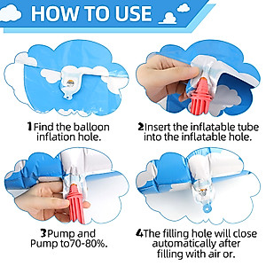 Toy Cartoon Story Balloons Toy Cartoon Story Birthday Party Supplies Decorations Gaint 40 Inch Mylar Foil Blue Sky Cloud Number 2 Balloons for Garland Arch Kit Kids 2nd Baby Shower Farm Party Favor(2)