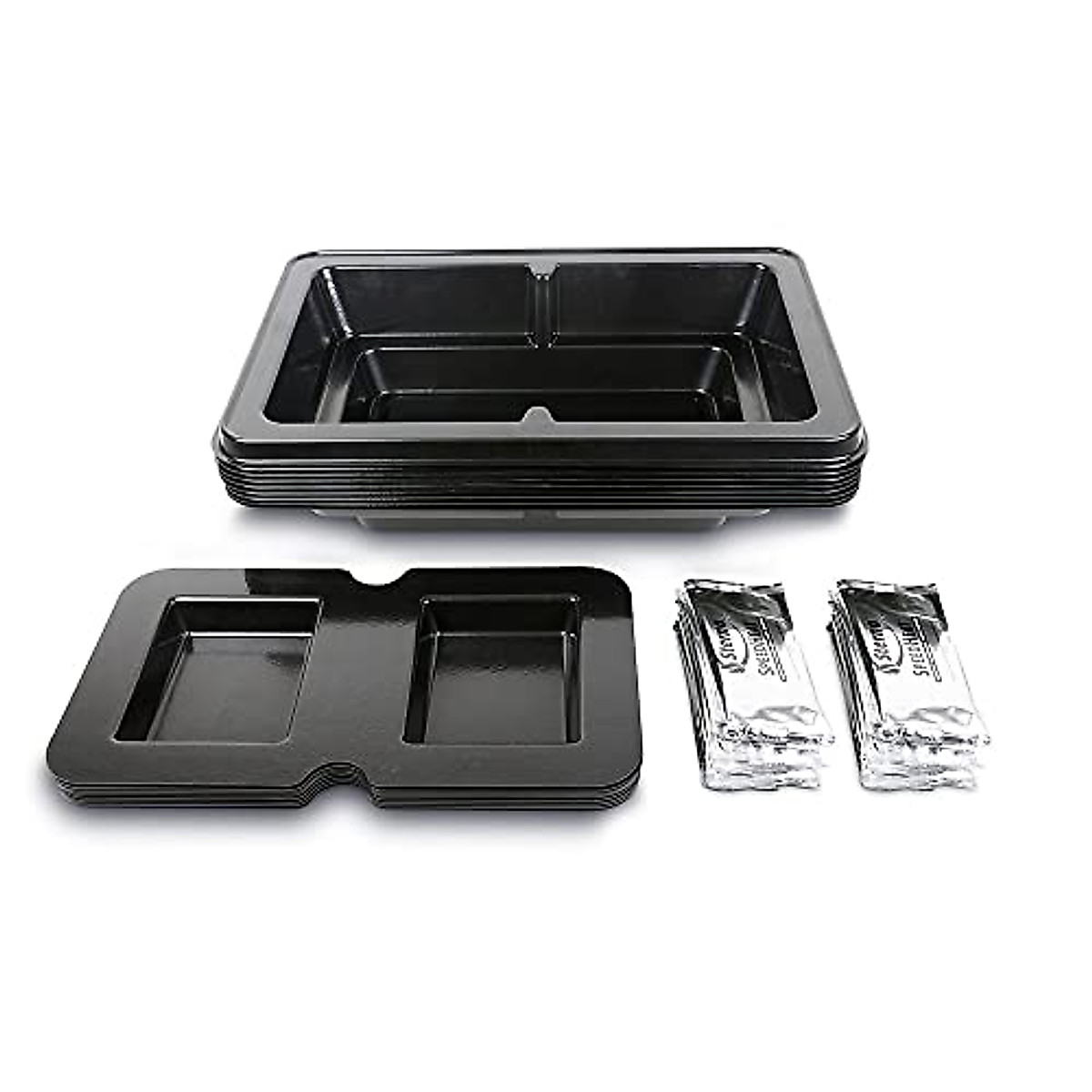 Sterno 70332 SpeedHeat Flameless Food Warming System Kits for Catering, Each Kit Fits Two Half Size Foil Pans (Set of 8 Kits)