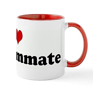 CafePress I Love My Roommate Mug Ceramic Coffee Mug, Tea Cup 11 oz
