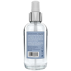 Olivia Care Body Mist Spray Made with Natural Lotus Blossom Fragrance Scent - Refreshing, Soothing & Cooling- Eliminate Odor with Fresh Aroma
