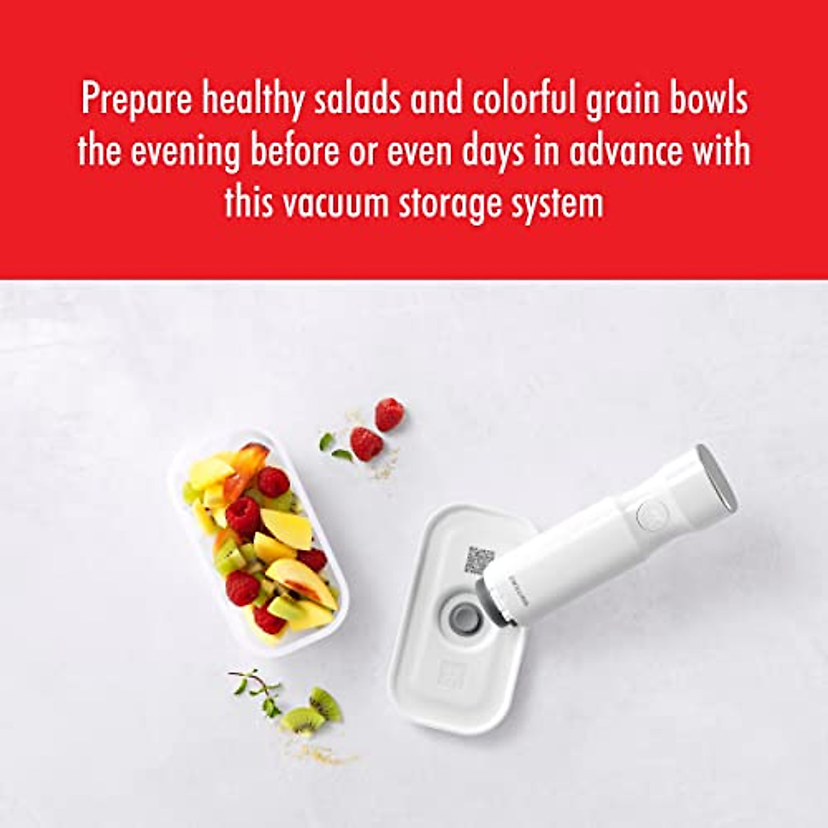 ZWILLING Fresh & Save Small Lunch Box, Airtight Food Storage Container, Meal Prep Container, BPA-Free, Semi-transparent