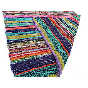 Handmade Braided Chindi Rug, Rag Rug, Area Rug, Carpet Rug, Runner Rug 3x5 Ft, 4x6 Ft, 5x7 Ft, Carpet Rug (4x6 Ft (28x72 Inch))