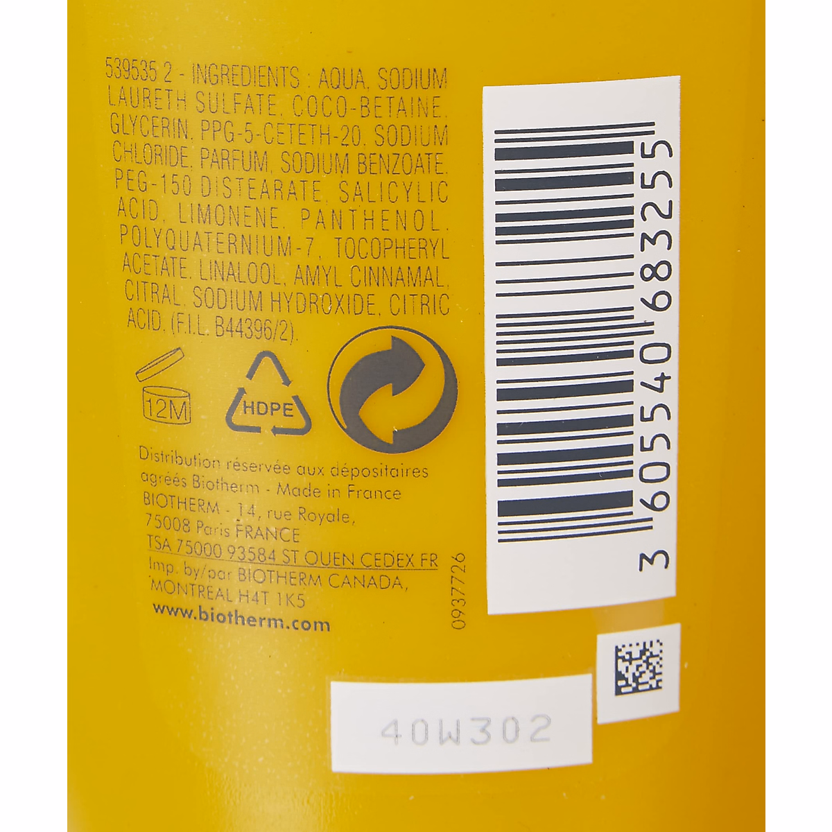 Biotherm - Eau Vitaminee Uplifting Shower Gel 400ml/13.52oz