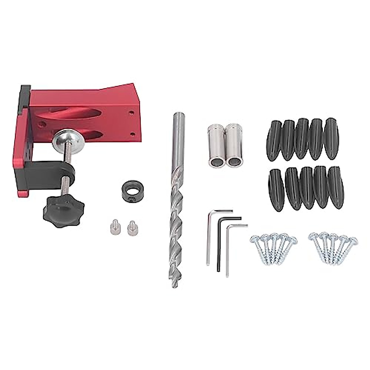 Pocket Hole Jig Kit Woodwork Guides Joint Angle Tool Carpentry Locator Fit 3/8inch Plug