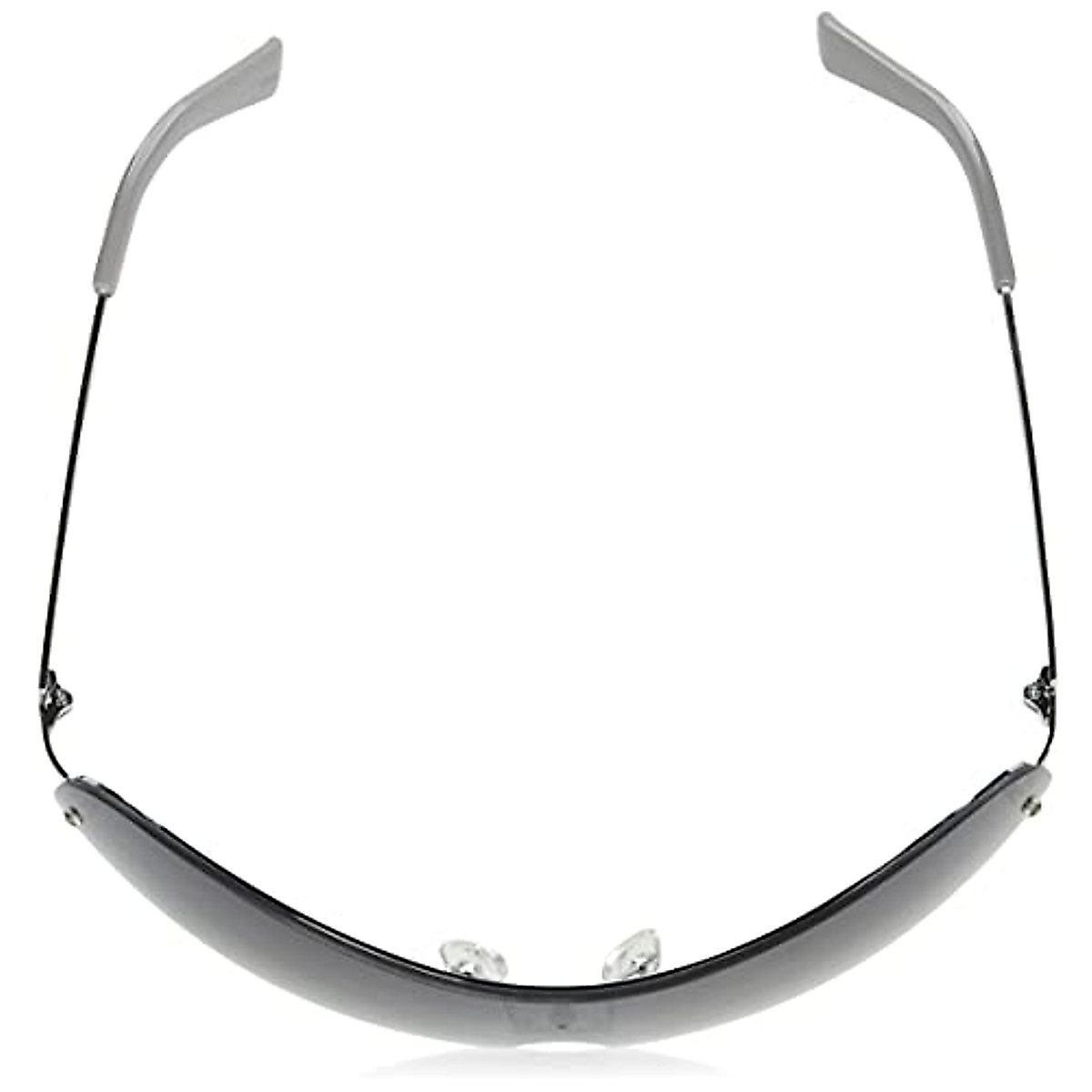 SOUTHPOLE Women's 444SP Vintage 90s Metal Shield Rectangular Sunglasses (139mm) -UV400 Protection, Trendy Gift, Silver & Grey, 139 mm