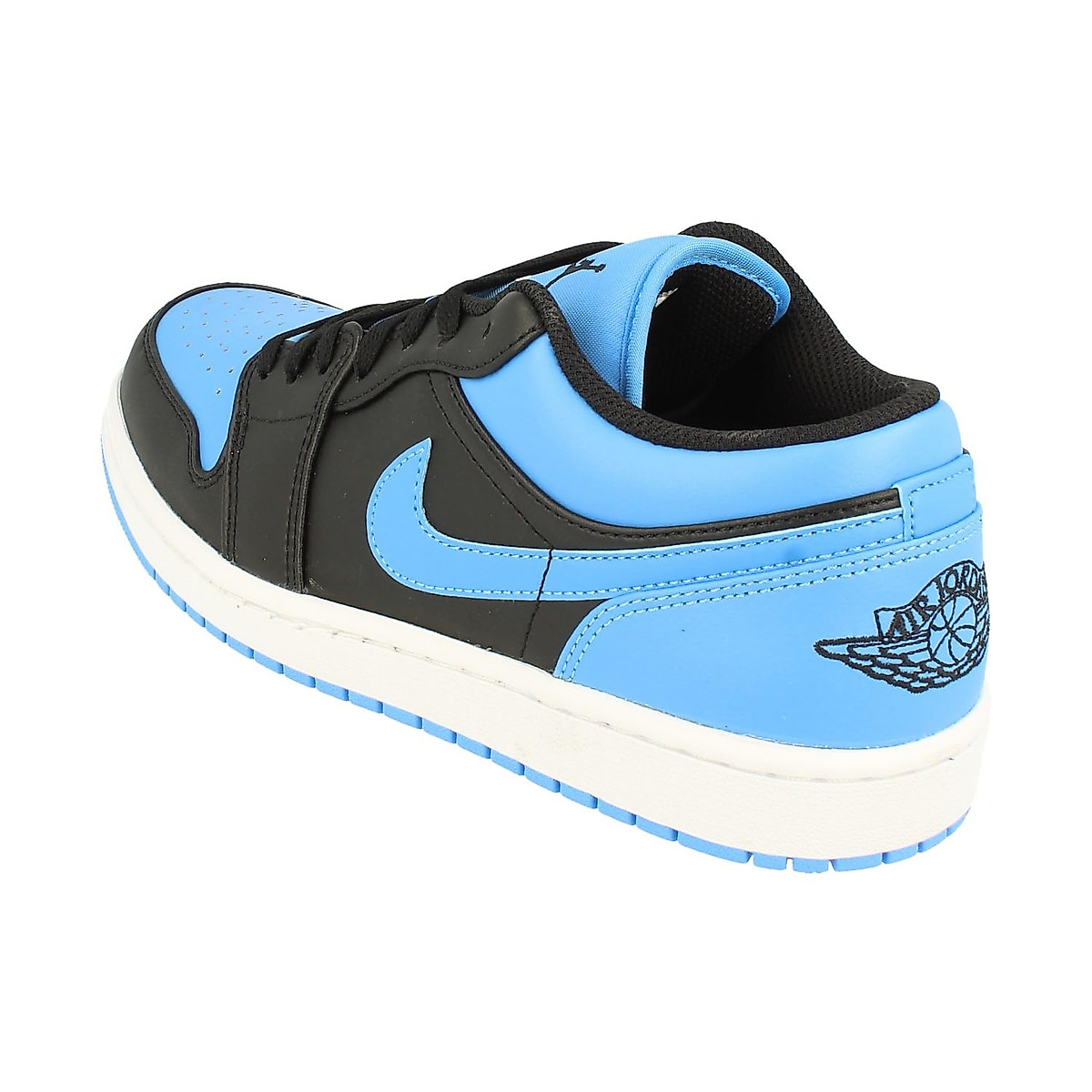 Nike Air Jordan 1 Low Men's Black/Black-University Blue 553558-041 10