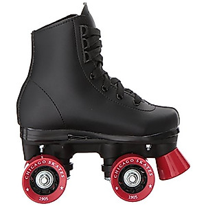 Chicago Boys Rink Roller Skate - Black Youth Quad Skates - Size 4
