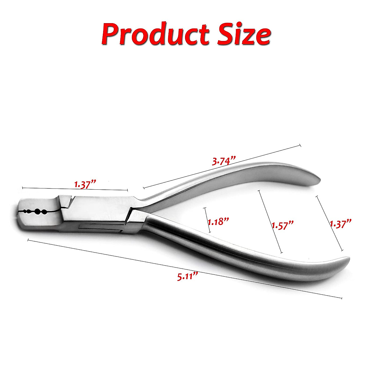 MEDSPO Professional Dental Pliers | Orthodontic Braces Arch Forming Hard Wire TC | Utility Pliers | Dental Wire Bending Cutter Lab New (Lingual Archwire forming Plier)