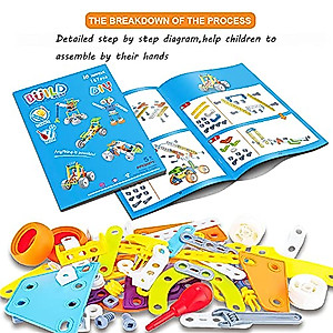 AIVIAI STEM Building Toys Set for Kids Education Construction Building Blocks Toy Learning Engineering Kit Toy for Boys and Girls Ages 5-12 Years Old, Christmas/Birthday Gift Idea (167 PCS)