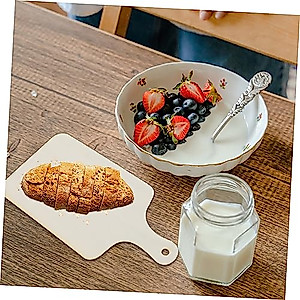FUOYLOO 3pcs DIY Tray Pizza Cheese Bread Cheese Jewelry Trays Wood Breakfast Tray Wooden Chopping Board Cutting Boards for Crafts Bread Board Bread Serving Plate Blank Wood Tray Steak Set