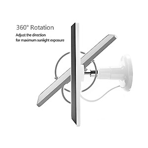 2 Pack Solar Panel for Outdoor Camera Micro USB & USB-C Solar Panel Charger, 5V 6W 4W 3W Solar Panel for Security Camera Fit for Wyze Cam Outdoor Pro V3,Arlo Essential,Blink,Simplisafe,Eufy & More