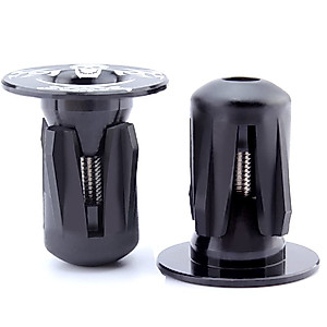 ZFZ Bicycle Handlebar Bar End Plugs Caps – Aluminum Handle Bar Ends Caps, Suitable for Most Bicycles Road Bike Mountain Bike BMX MTB Fixie(1 Pair)