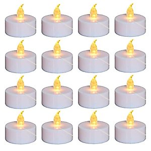 Nancia 100PACK Flameless LED Tea Lights Candles, Realistic and Bright Flickering Long Lasting 200Hours Battery-Powered, Ideal Party, Wedding, Birthday, Gifts Home Decoration Warm Yellow