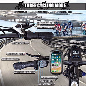 Lanshanchu (US in Stock V3 Plus Electric Bicycle 2000W Dual Motor Ebike 48V 22.4Ah Mountain Snow E Bike 35MPH Electric Bicycle 26" Fat Tire 7 Speed MTB for Trail Riding Excursion Commute