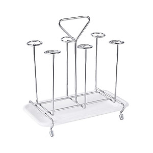 Kichvoe Dryer Mug Holder Stand Cup Drying Rack Stand, Metal Glass Mug Draining Tray Organizer Hanging Shelf Drinking Glass Drainer Stand for Kitchen Mug Mug Mug Holder