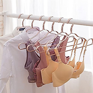 WODMB 1 Set 10 Pcs Coat Hangers Alloy Clothing Hangers Traceless Clothes Hangers