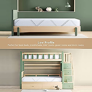 TeQsli 6 Inch Full Mattress, Gel-Infused Memory Foam Mattress in a Box for Kids and Adults, Full Bed Mattress with Breathable Cover for Bunk Bed, Trundle Bed, Medium Firm Feel, CertiPUR-US Certified