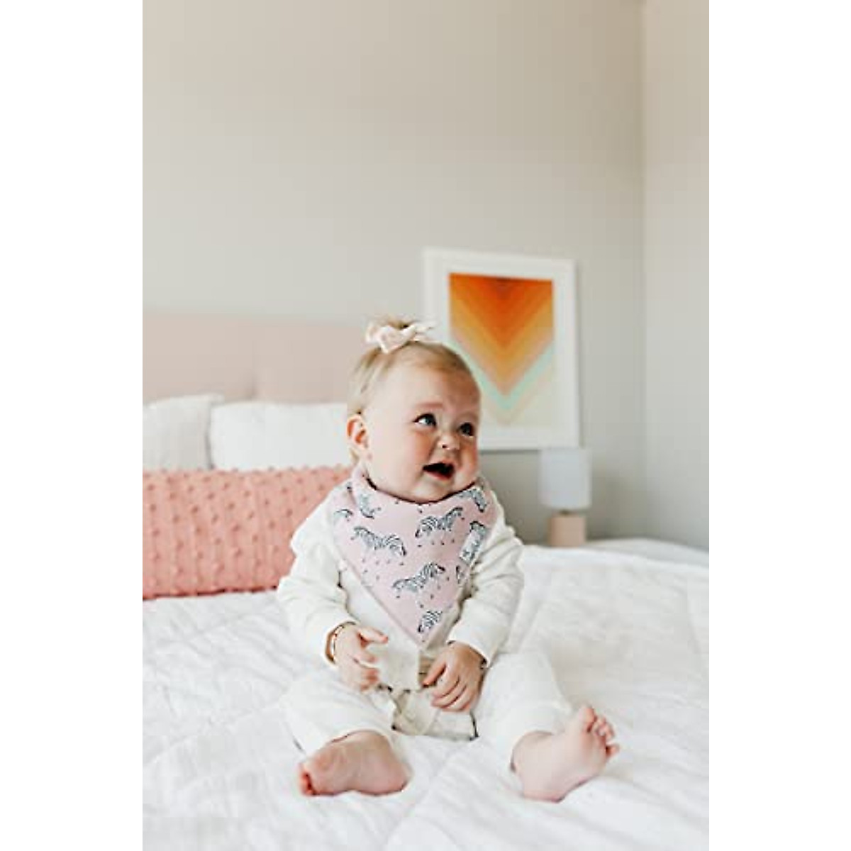 Copper Pearl Baby Bandana Drool Bibs for Drooling and Teething 4 Pack Gift Set “Zella