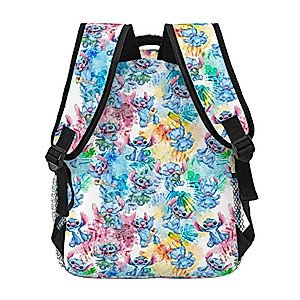 Eidolon Artsy Stitch Backpack Girl's Boy's 16 Inch Lightweight Casual Double Strap Shoulder School Bookbag Water Resistant Fits Laptop