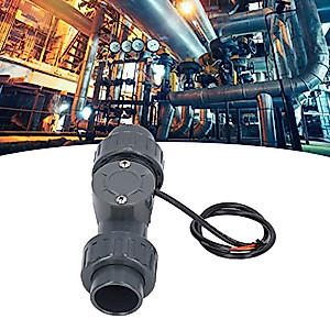 Flowmeter, Large Flow UPVC DN25 RS485 Data Transmission IP65 Protection Fluid Meter Counter for Irrigation
