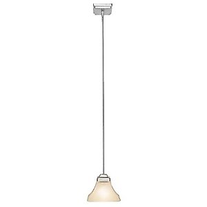 Hampton Bay Nove 1-Light Brushed Nickel Mini Pendant