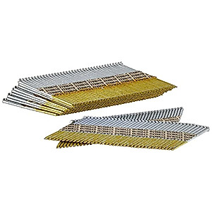 DEWALT Framing Nails, Paper Tape, 30-Degree, Smooth Shank, Galvanized, Off-Set Round Head, 3 1/4-Inch x .131-Inch, 2000-Pack (DPT-12D131GFH)
