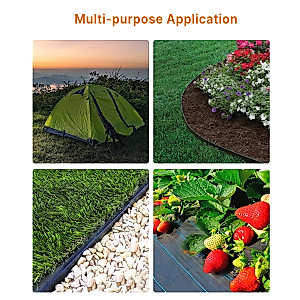 100pack 8-Inch Plastic Landscape Edging Spikes Landscape Anchoring Nail Spiral Landscape Stake for Weed Barrier, Paver Edging, Landscape Edging, Artificial Turf, Grass Pathway and More
