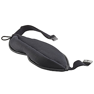 Lewis N. Clark Comfort Eye Mask + Sleep Aid to Block Light for Travel, Airplane, Hotel, Airport, Insomnia + Headache Relief with Adjustable Straps, Gray