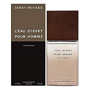 Issey Miyake L'Eau D'Issey Wood & Wood Eau de Parfum Intense Spray for Men, 3.4 Ounce