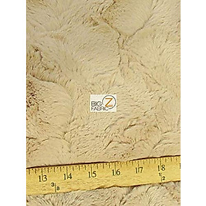 Hug-Z™ Rabbit Snuggle Minky Fabric by The Yard DIY Baby Blankets Decor Clothing (Snow White)