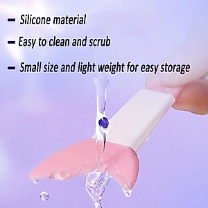 FMOYSIEN 3PCS Eyeliner Stencils Mascara Shield Silicone Eyeliner Applicator Tool Multifunctional Makeup Tool Eyeshadow Lipstick Mascara Eyeliner Guide Wing Eyeliner Tool for Beginners(Blue)