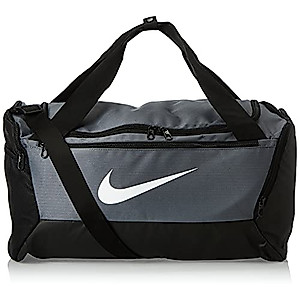 NIKE Brasilia Small Duffel - 9.0, Flint Grey/Black/White
