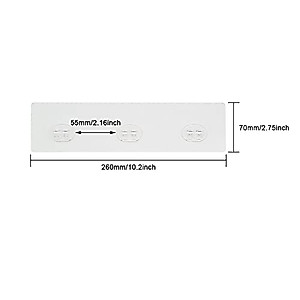 2pcs Shower Caddy Replacement Transparent Strong Adhesive Patch for Shower Caddy Soap Holder No Drilling Bathroom Storage Shelves and Kitchen Racks Holder