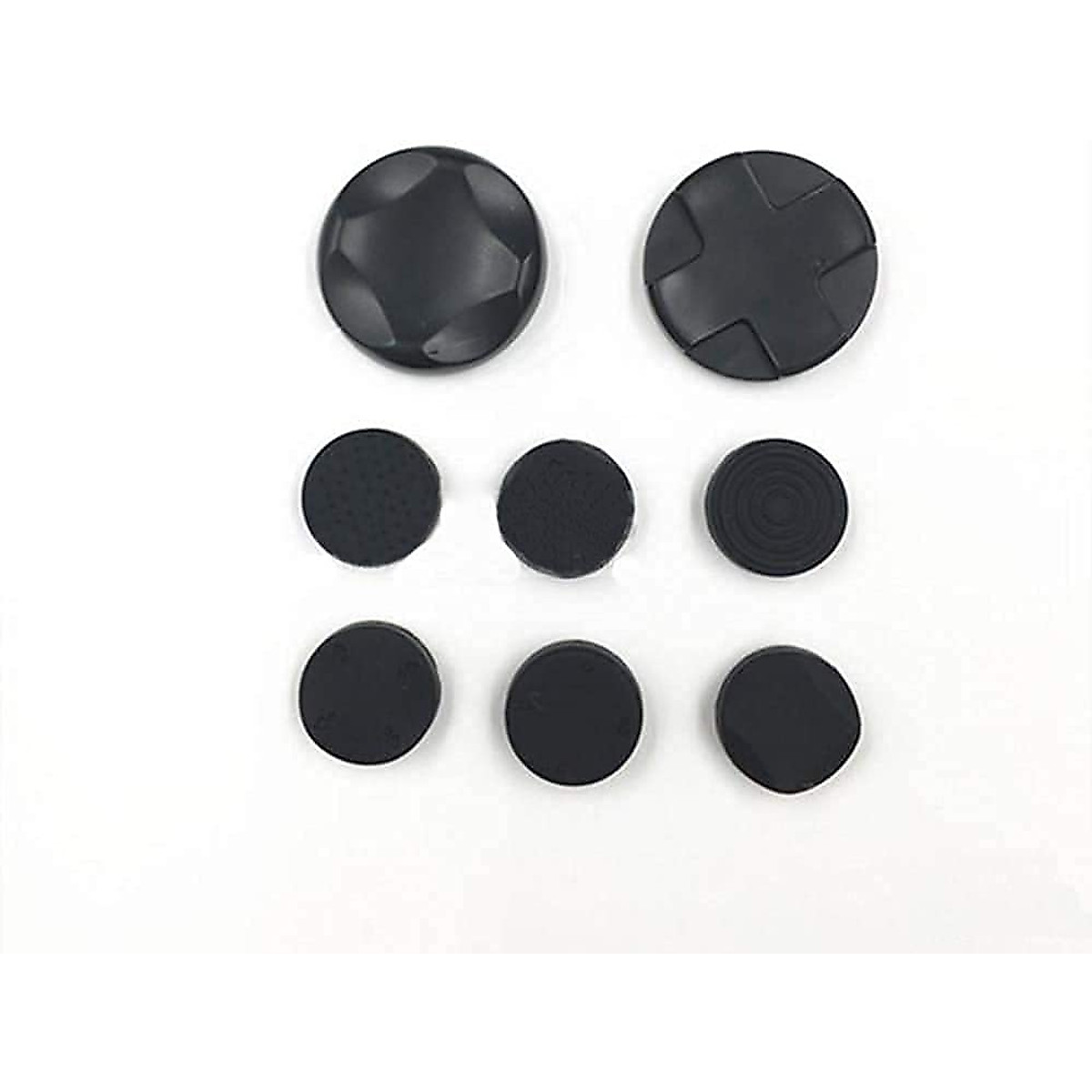 Melocyphia Silicone Joystick Cap Cover Thumble Stick Grips Cap with Cross Key D-Pad Button for PS Vita 1000 2000 PSV 1000 2000 (Black)