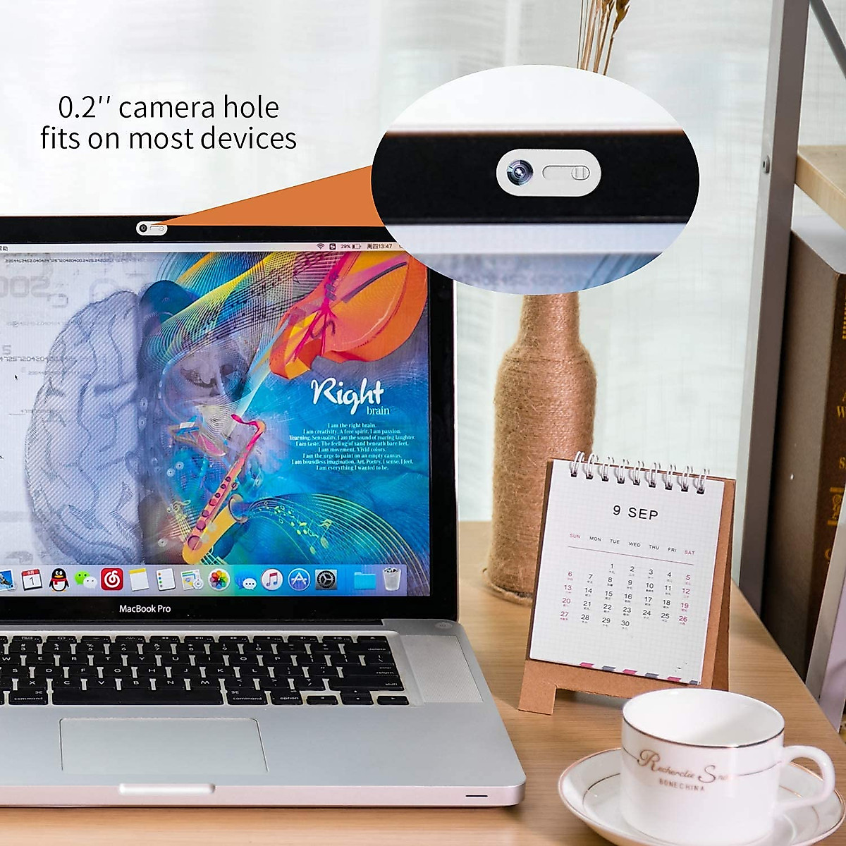 S MOSENCH Webcam Cover Slide Ultra Slim Web Camera Cover for Computer, Dell HP Laptop, Mac, Mac Book Pro, Smartphone, Slider Camera Blocker Protect Privacy and Security (4 Pack)